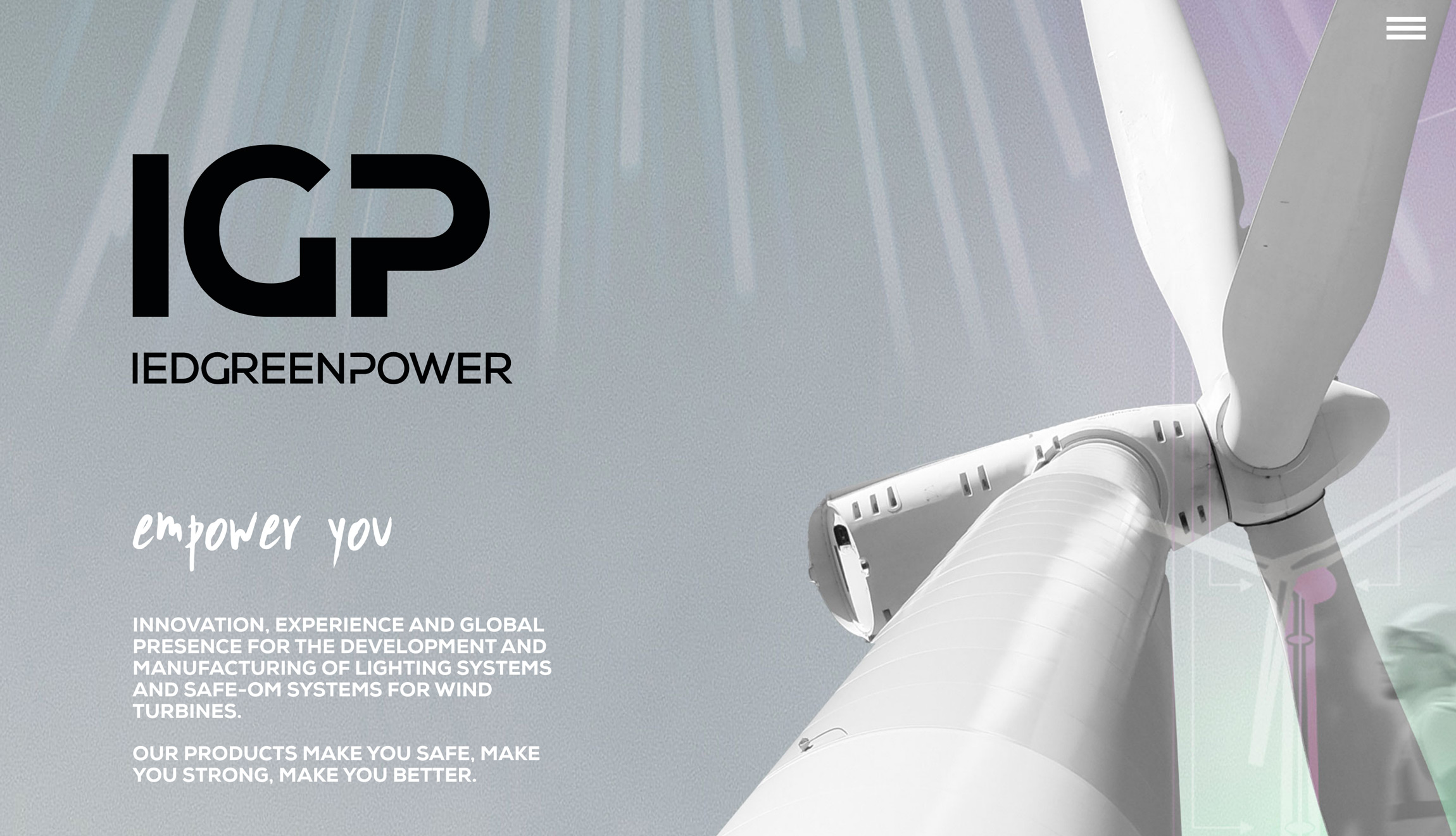 IED Greenpower | Our products make you safe, strong and better